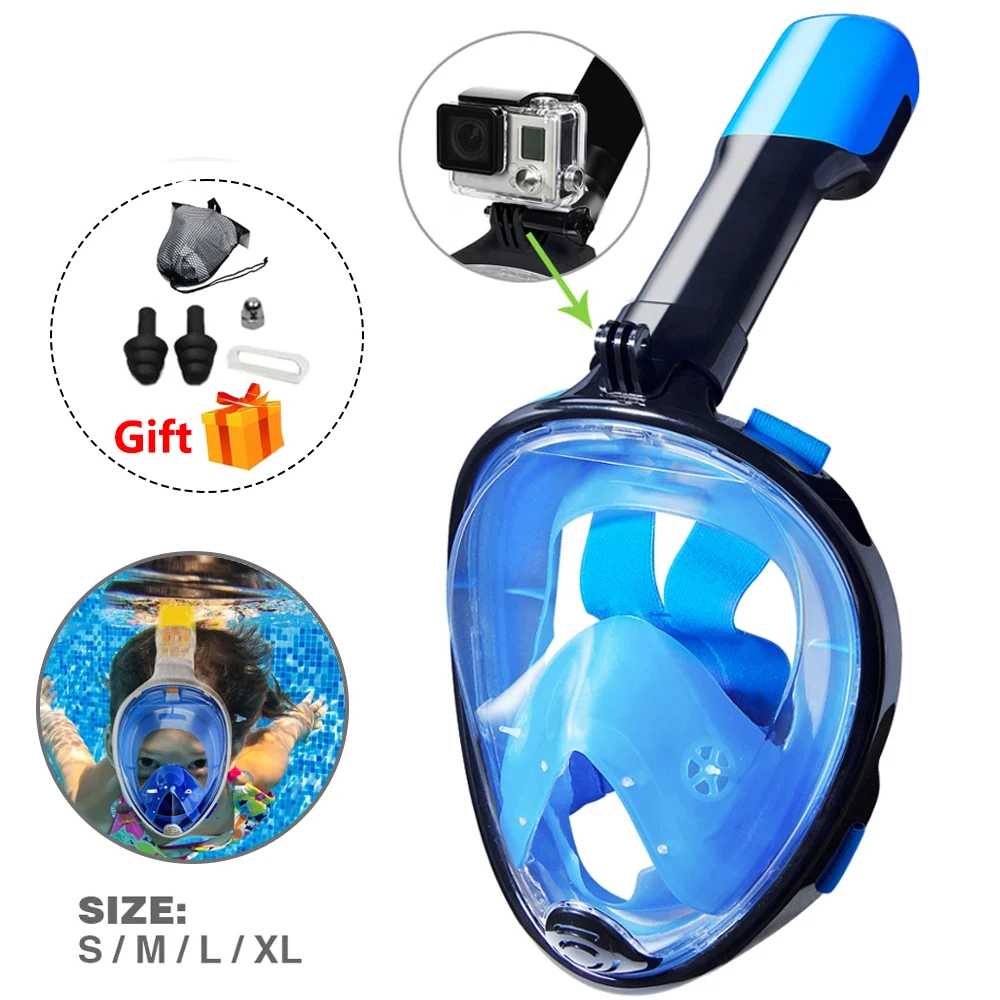Underwater-Snorkeling-Full-Face-Children-Swimming-Mask-Set-Scuba-Diving ...