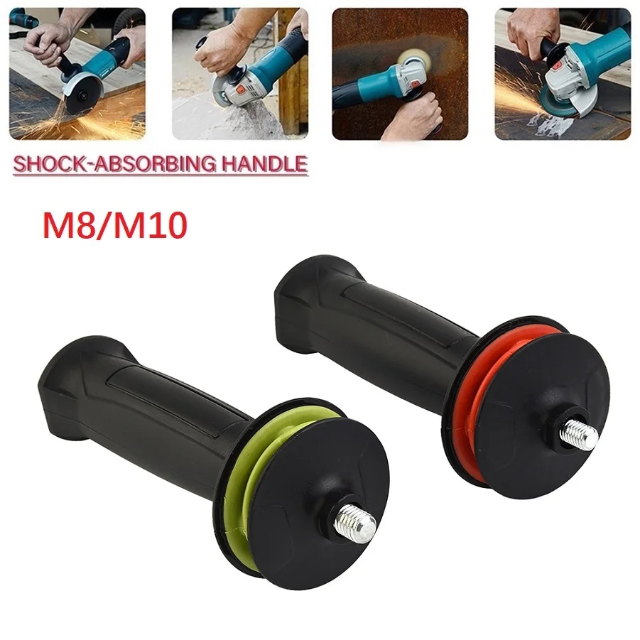 8/10mm Thread Angle Grinder Handle Shock Anti-vibration Reduce Damping ...