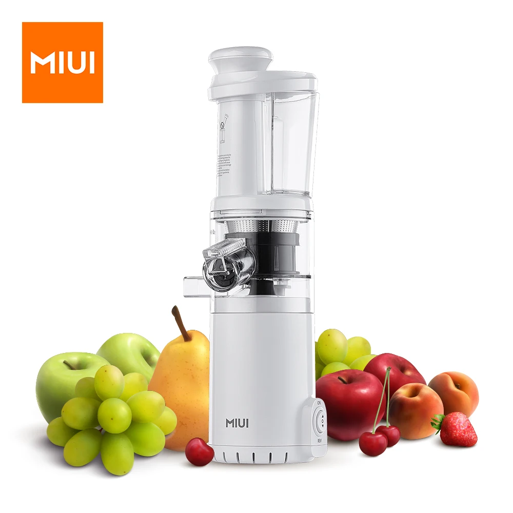 Miui 미니 슬로우 쥬서기 콜드 프레스 주서 전기 스크류 바 마스터테이팅 블렌더 휴대용 및 주스 컵으로 쉽게 청소