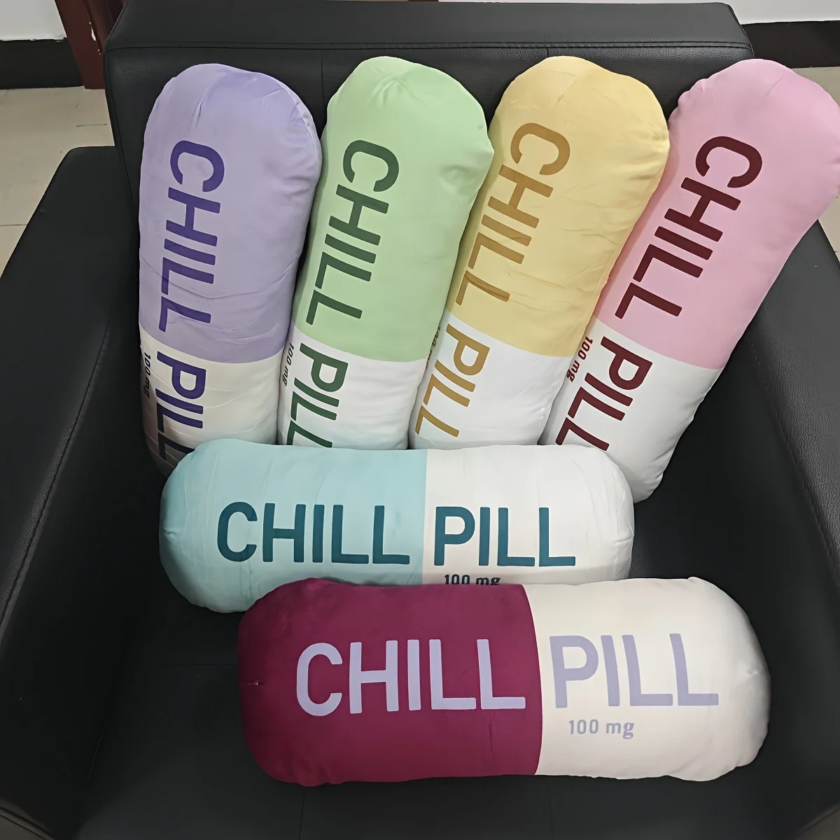 Chill Pill Pillow Fashionable Room Decor - Fun Seat Cushions, Pedals ...