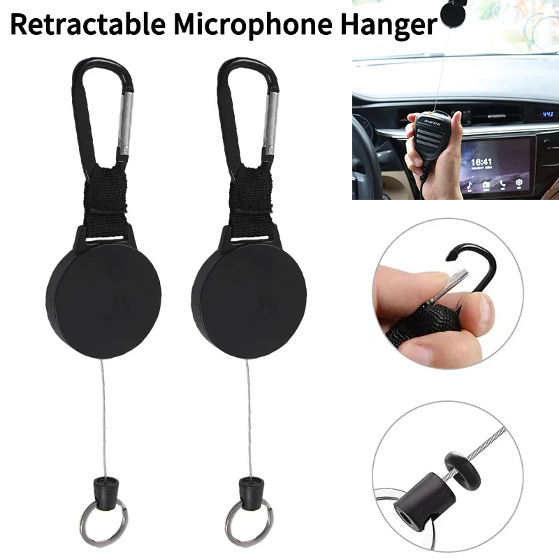 2PCS-Car-Platform-CB-Radio-Retractable-Tether-Heavy-Duty-Retractable-CB ...