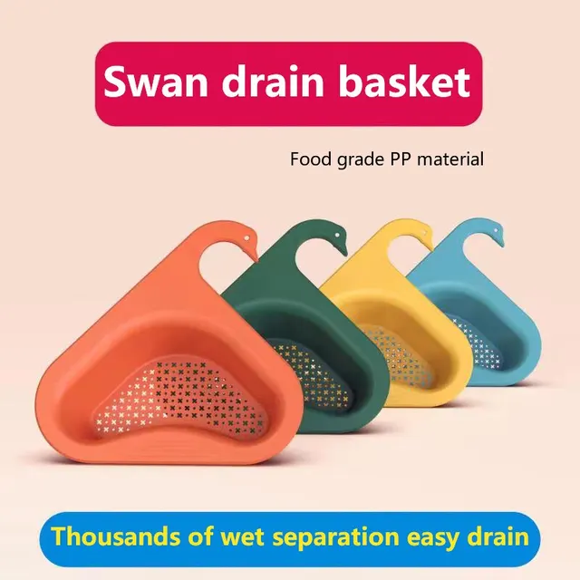 Kitchen Sink Filter Swan Drain Basket Garbage Filter Multifunctional ...