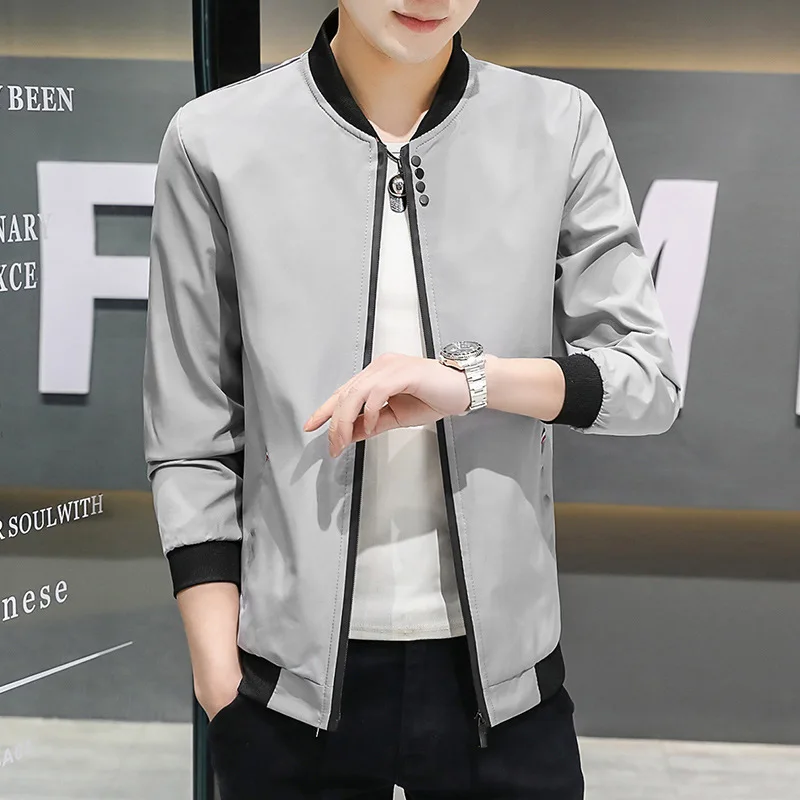 2025 Spring and Autumn New Men's Fashion Solid Color Jacket, Daily ...