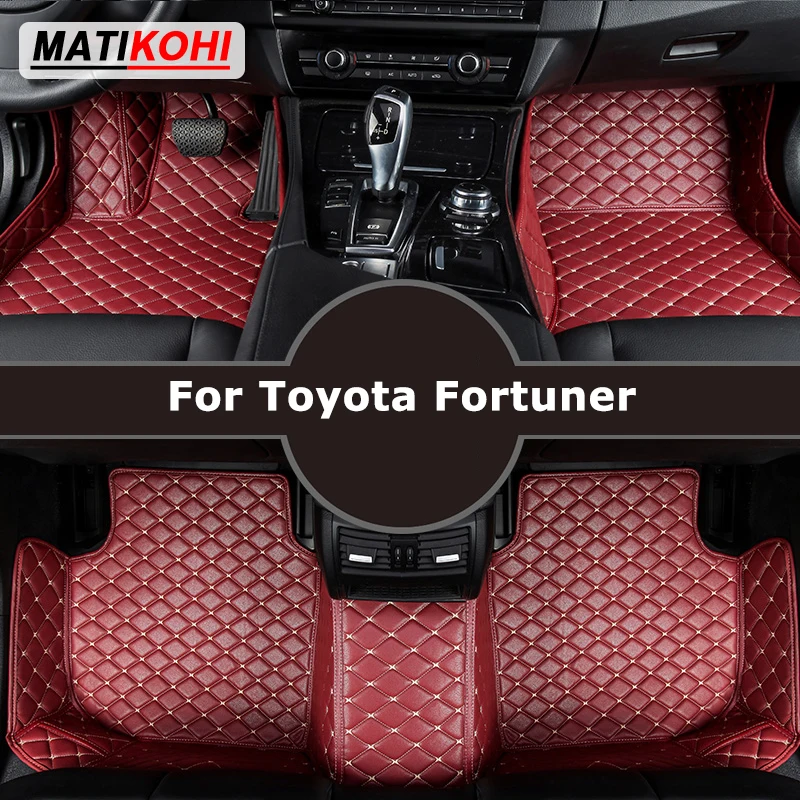 MATIKOHI-Custom-Car-Floor-Mats-For-Toyota-Fortuner-Auto-Carpets-Foot ...