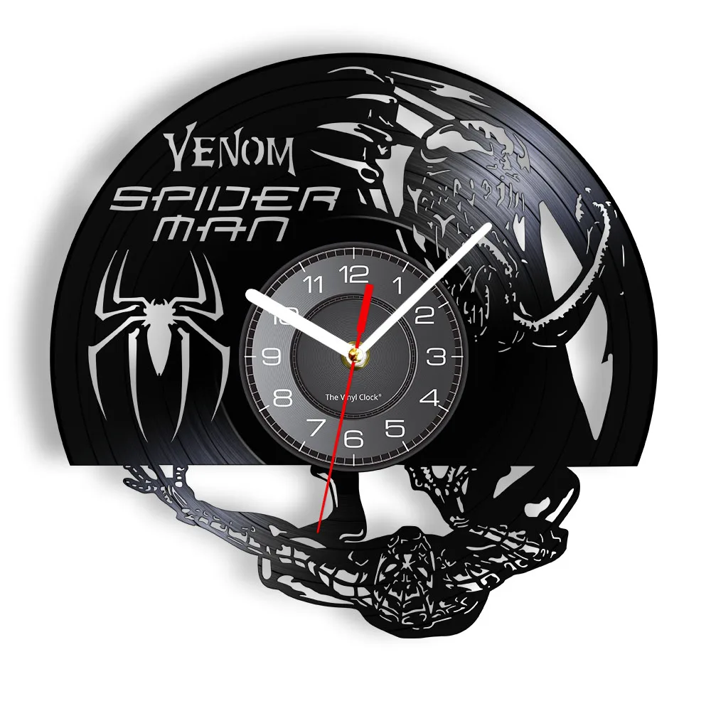 Carnage-Venom-Wall-Clock-Made-Of-Vinyl-Record-American-Superhero-Film ...