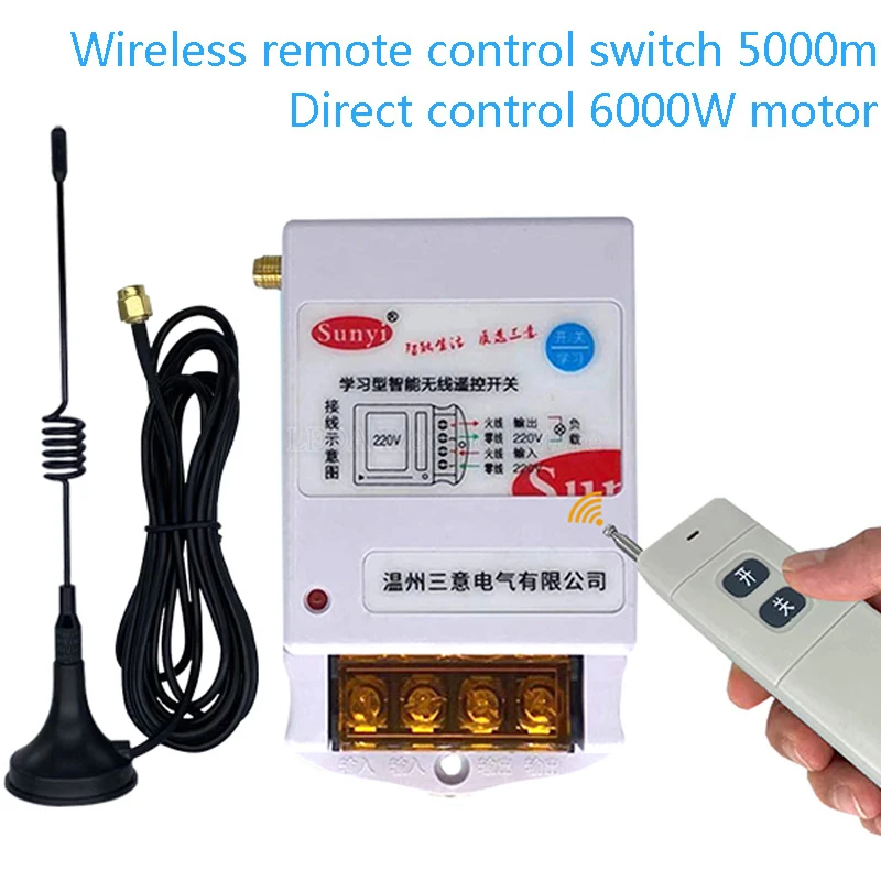220V-380V-Wireless-Intelligent-Remote-Control-Switch-Water-Pump ...