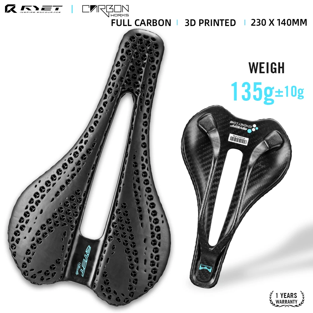 RYET-Carbon-3D-Printed-Saddle-Ultralight-135g-7-7-Bike-Seating-For-Men ...