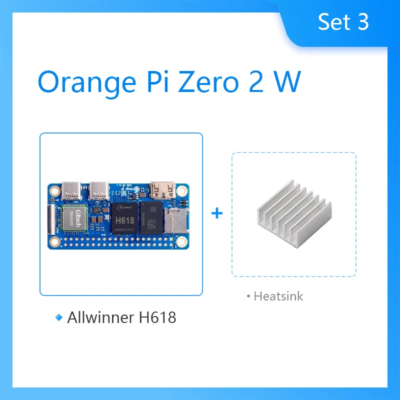 Orange Pi Zero 2 W 1GB RAM DDR4 Mini PC Allwinner H618 Orange Pi Zero 2W WiFi Bluetooth BLE SBC ...