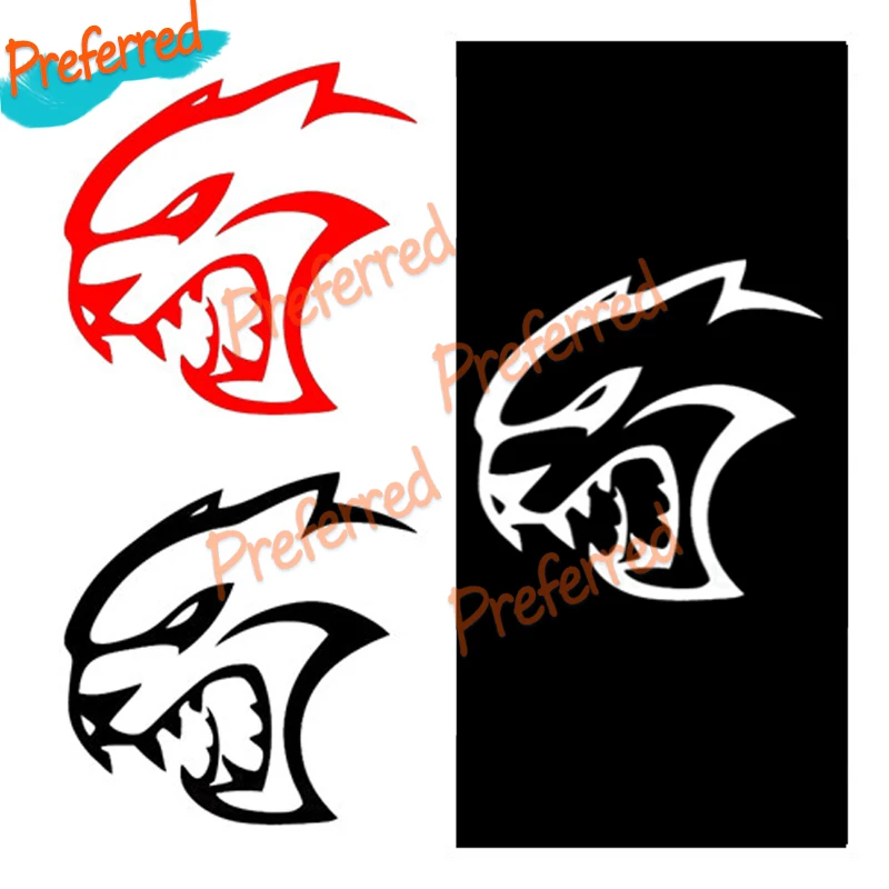 Hot Selling Funny Car Stickers Hellcat Head Decal Car Window Vinyl ...