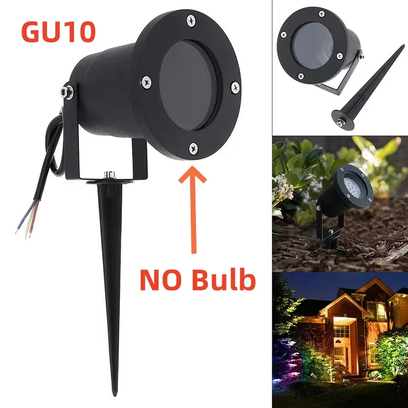 Outdoor-GU10-Lamp-holder-Garden-Lawn-Lamp-Bases-IP65-Waterproof-Plug-in ...