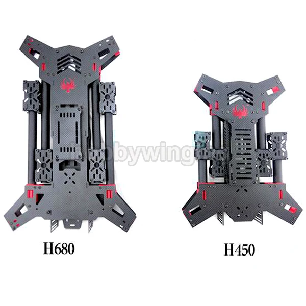 H450 / H680 Carbon Fiber Folding FPV Alien Quadcopter Aircraft H4 Frame Kit