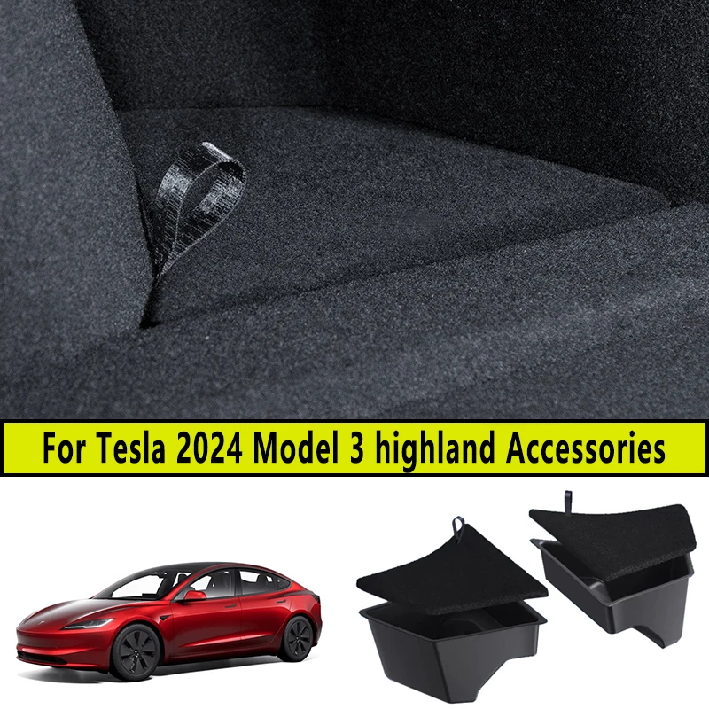 For-2024-Tesla-Model-3-highland-Rear-Trunk-Left-Side-Storage-Box-with ...