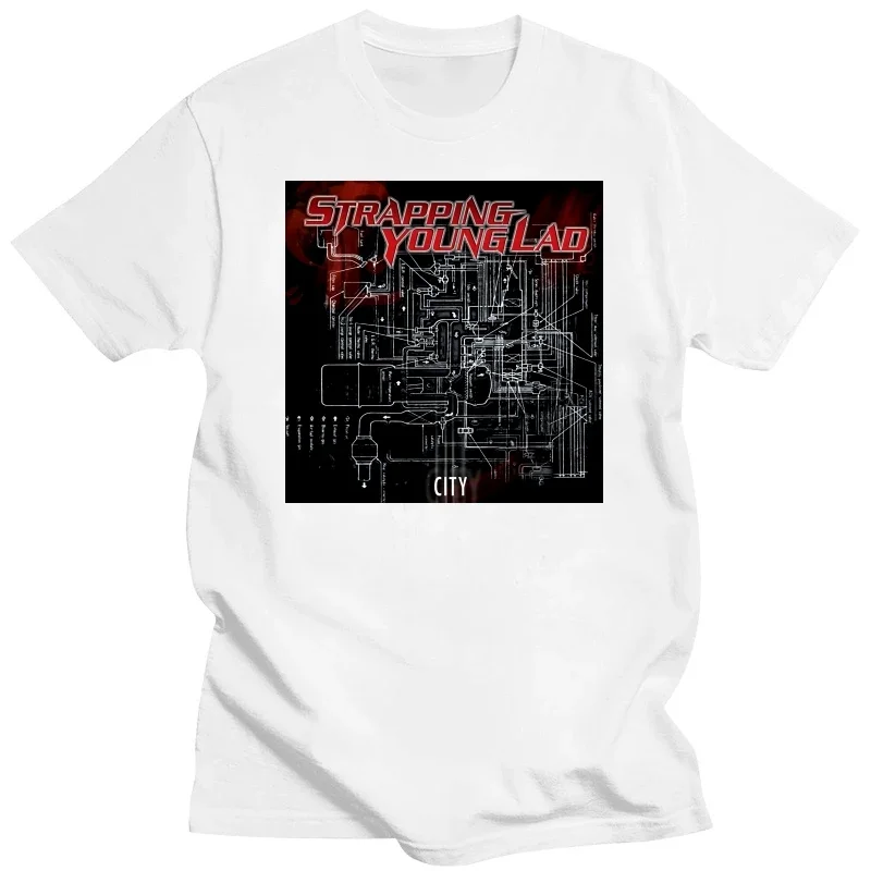 Strapping-YOUNG-LAD-CITY-T-shirt-gr-fica-preta-para-homens-banda-Cool ...