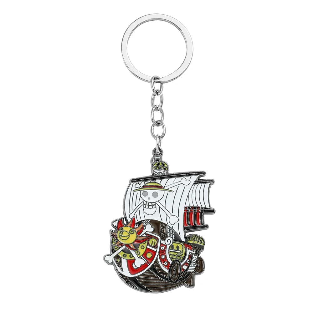 Anime-One-Piece-Keychain-Monkey-D-Luffy-Pirate-Metal-Pendant-Key-Chain ...