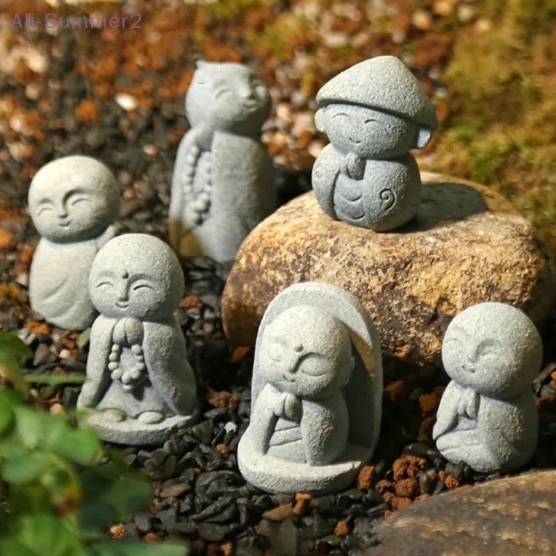 {Summer2} Mini Cute Buddha Statues Desktop Ornament Japanese Little ...