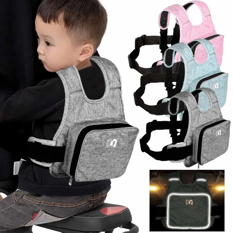 Universal-Motorcycle-Safety-Belt-for-Kids-with-Storage-Bag-Rear-Seat ...