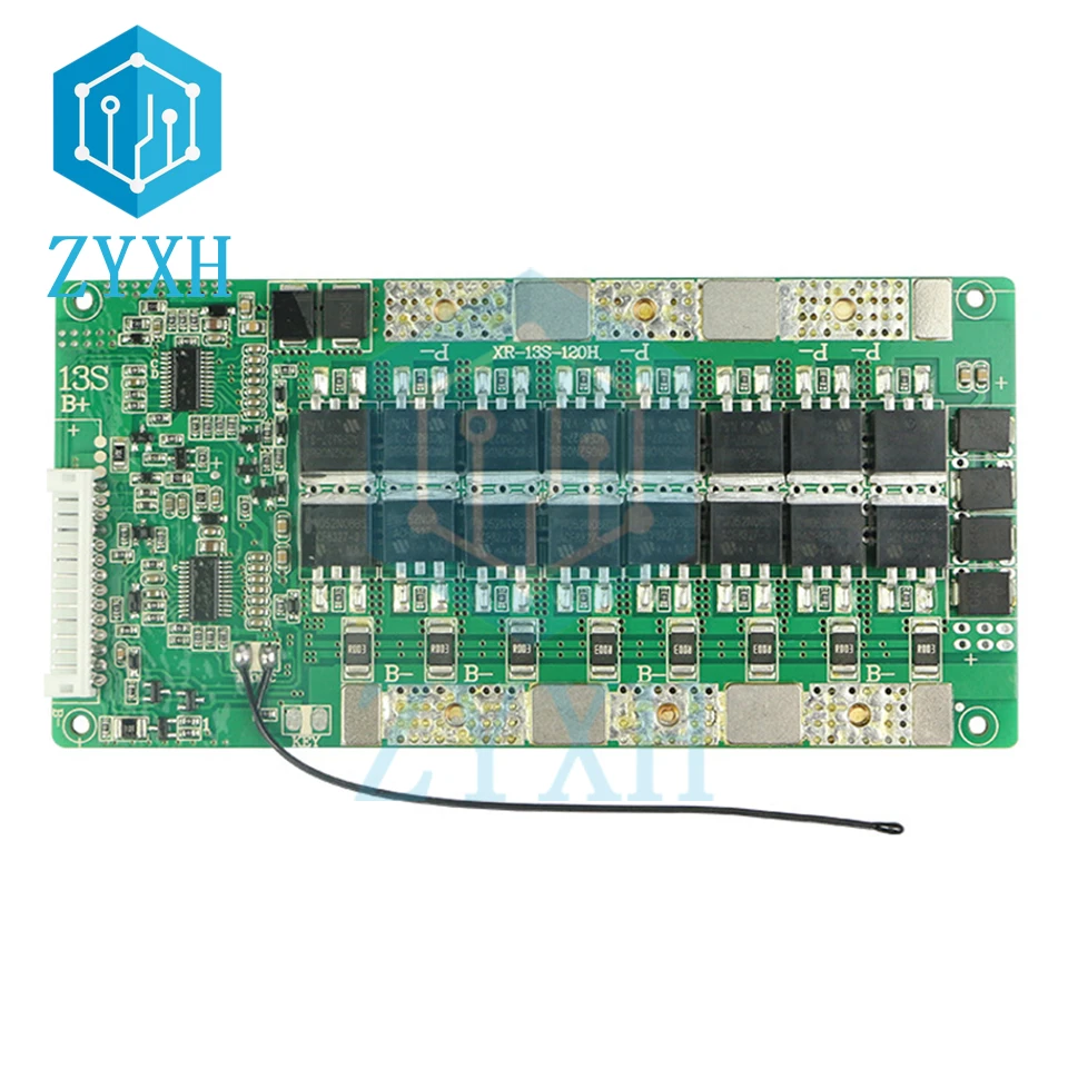 Balance BMS 13S 48V 80A 100A 120A Li-ion 18650 Battery Packs Charge ...