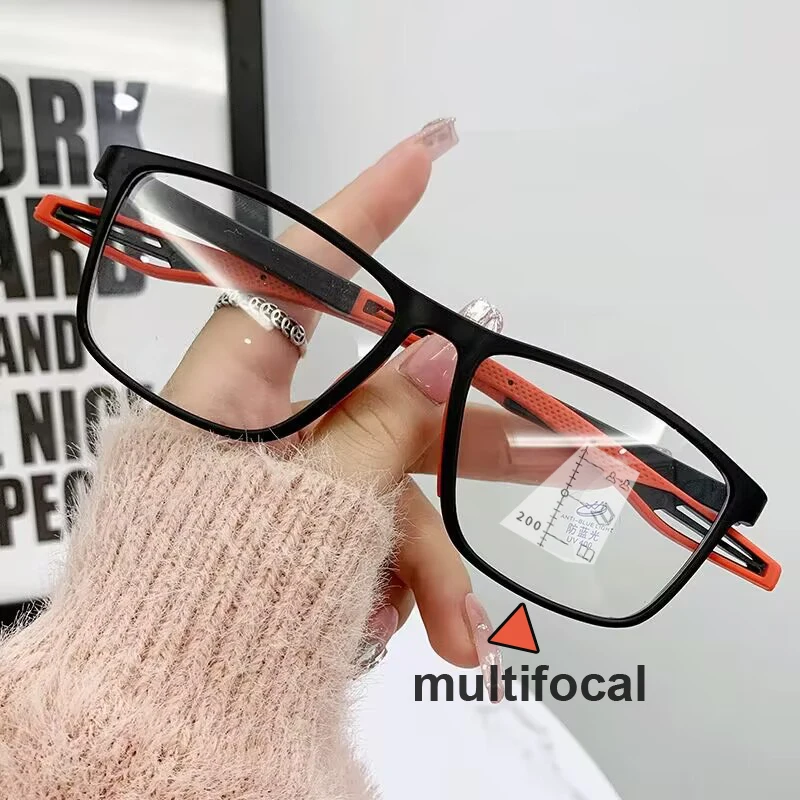Blue Light Blocking Multifocal Reading Glasses Men Women Near Far ...