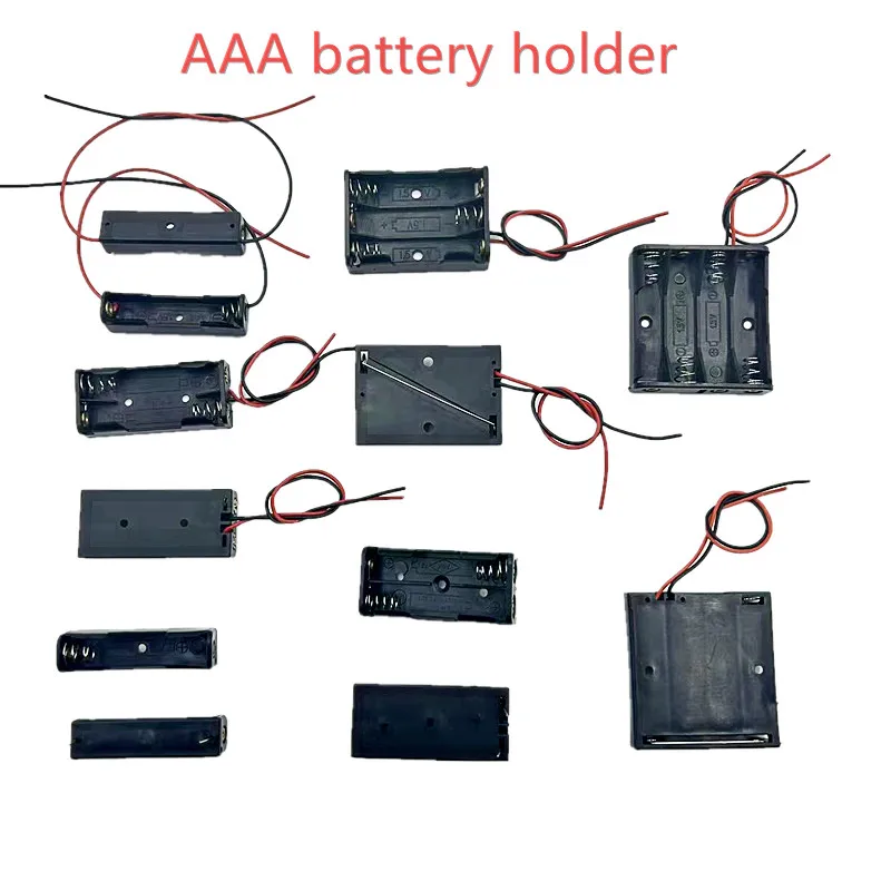5PCS-1x-2x-3x-4x-AAA-Battery-Box-Case-Holder-With-Wire-Leads-and-with ...