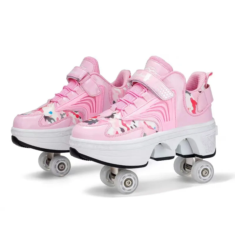 Patines-de-ruedas-deformables-con-4-ruedas-para-ni-os-y-j-venes-zapatos ...