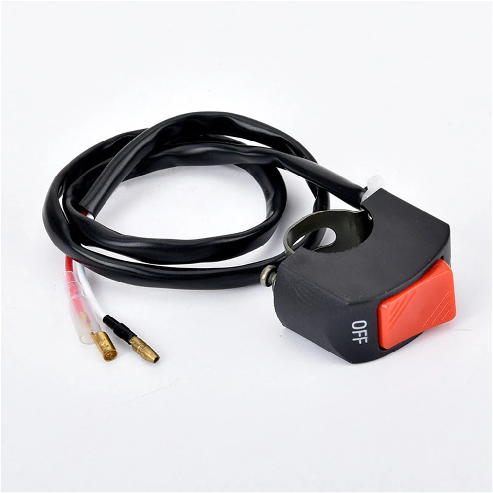 Motorcycle Switch Push Button 22mm 12V on/off Button Connector ...