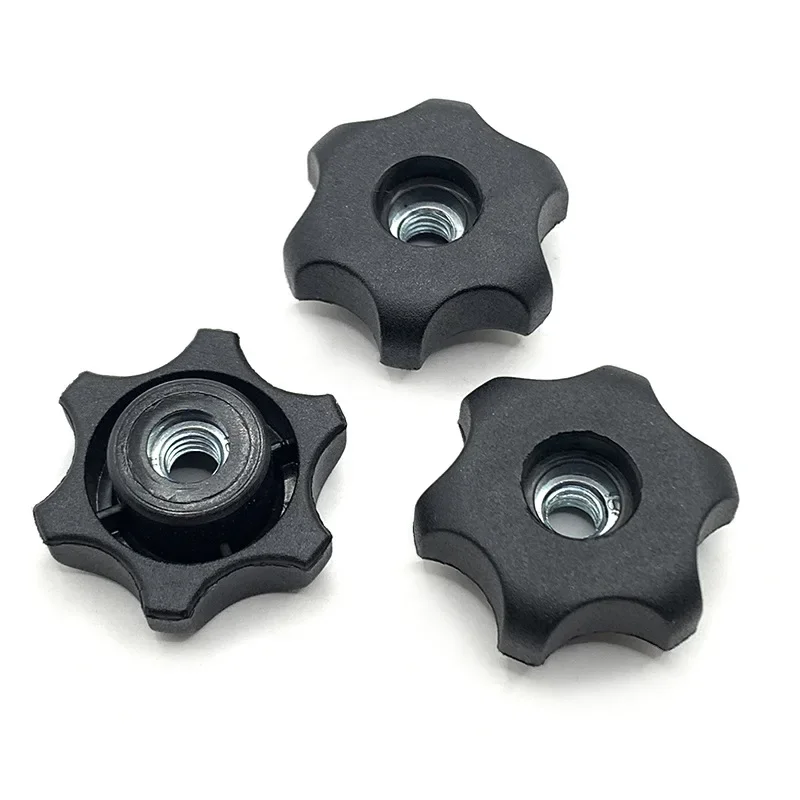 10-or-5pcs-M5-M6-Plum-Hand-Tighten-Nuts-Handle-Thread-6-Star-Thumb-Nut ...