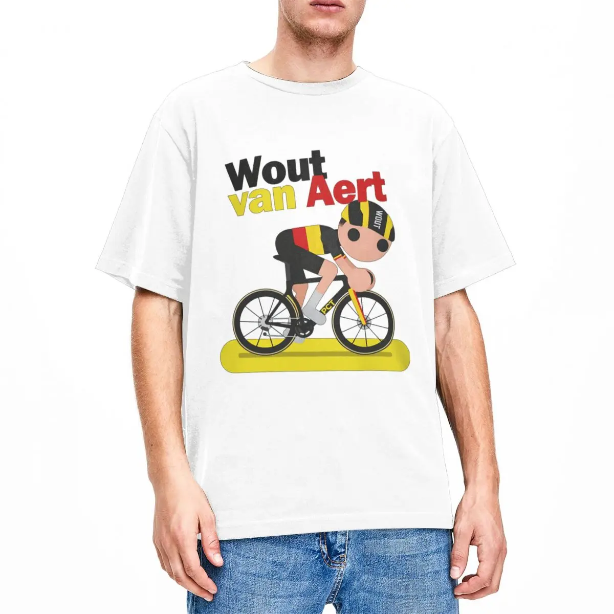 Cartoon-Wout-Van-Aert-Cute-Men-Women-s-T-Shirts-Belgian-Cyclist-Racer ...