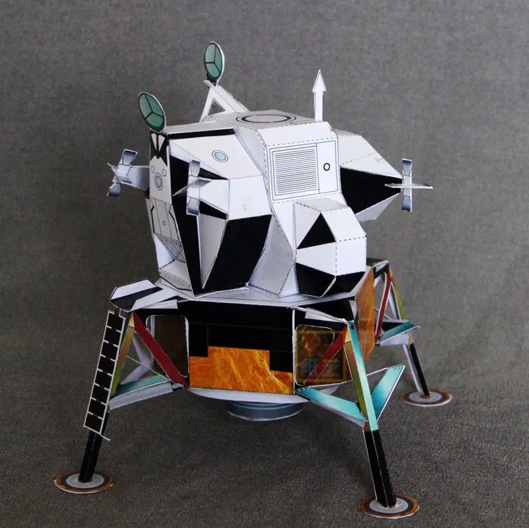 Toys And Hobbies New 1 48 Scale Apollo 11 Lunar Module Papercraft Diy 3d