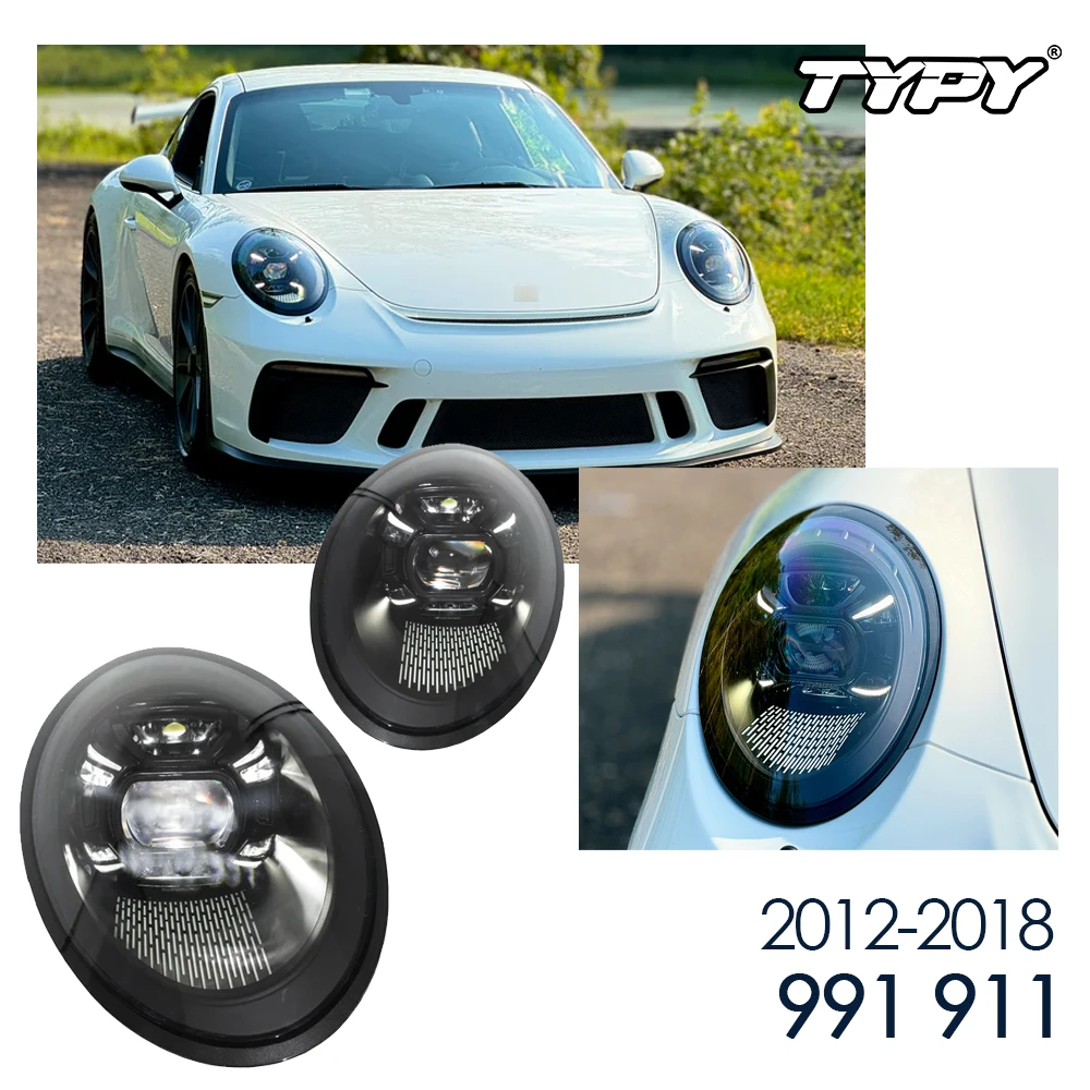 LED Headlights Assembly for Porsche 911 991 2012-2018, PDLS Matrix Full ...