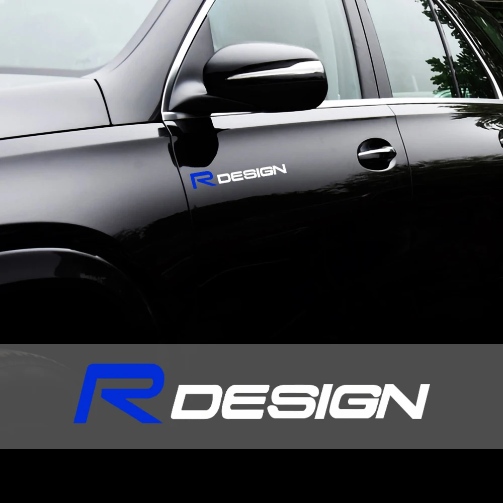 2pcs Car Emblem Sticker Auto Body Windown Door Decor Decal Accessories ...