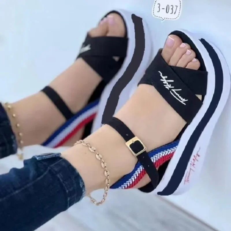 Sandalias-con-punta-abierta-para-mujer-zapatos-c-modos-antideslizantes ...