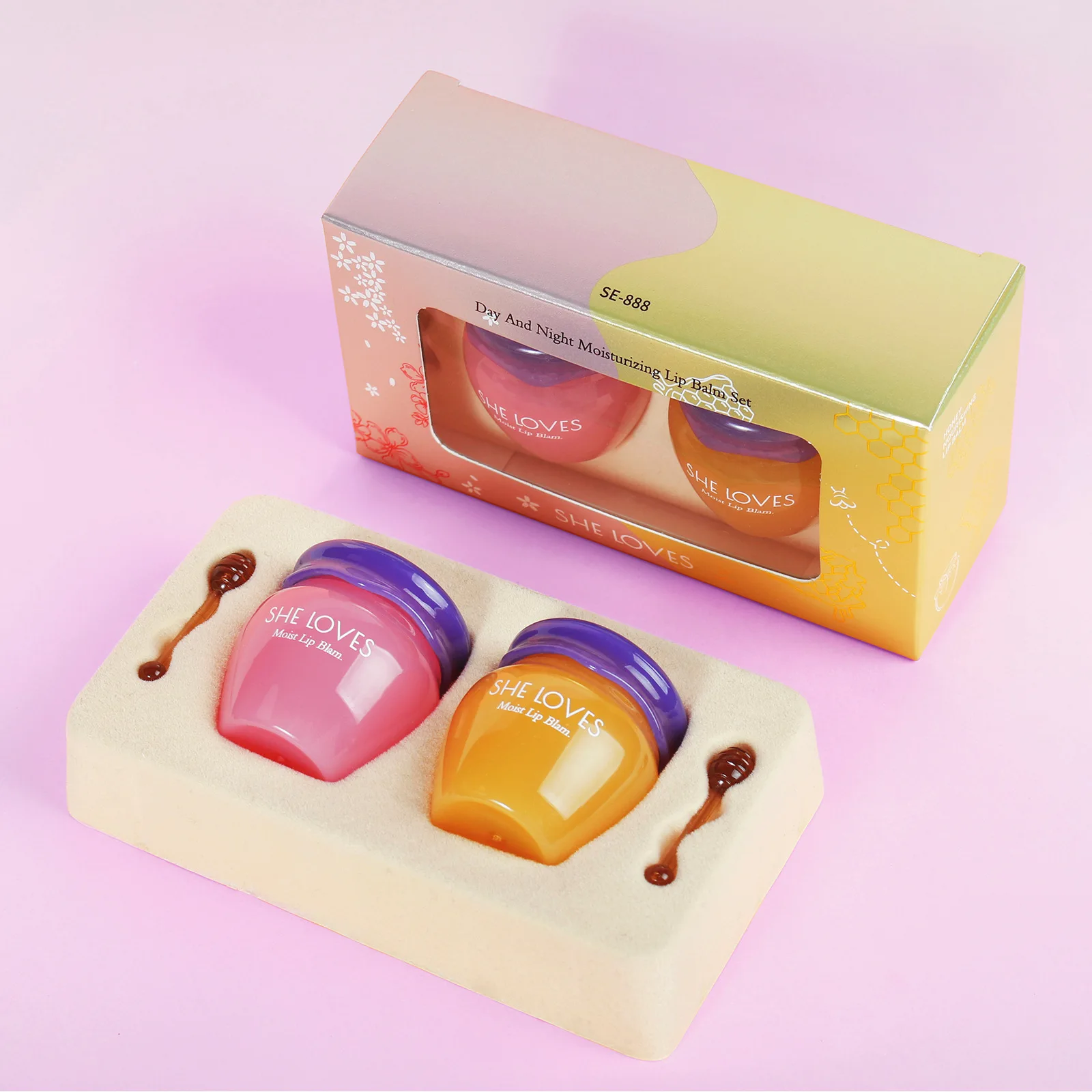 SHELOVES Honey Lip Mask Set Ins Explosion Style Day and Night ...