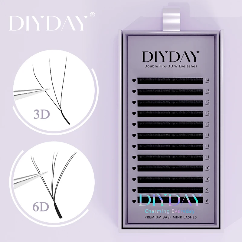 DIYDAY-3D-W-Lashes-Extension-6D-W-Shaped-Bloom-Premade-Eyelash-Fans-C-D ...
