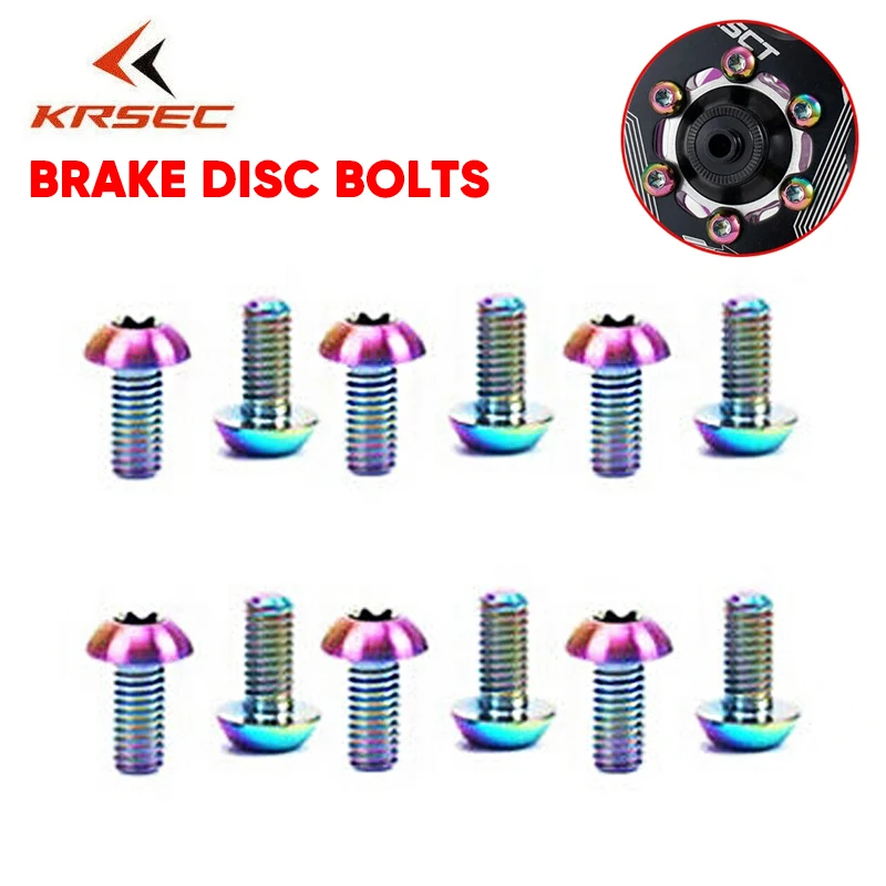 12pcs Bike Disc Screws Brake Rotor Bolts M5 Multicolour MTB Road ...