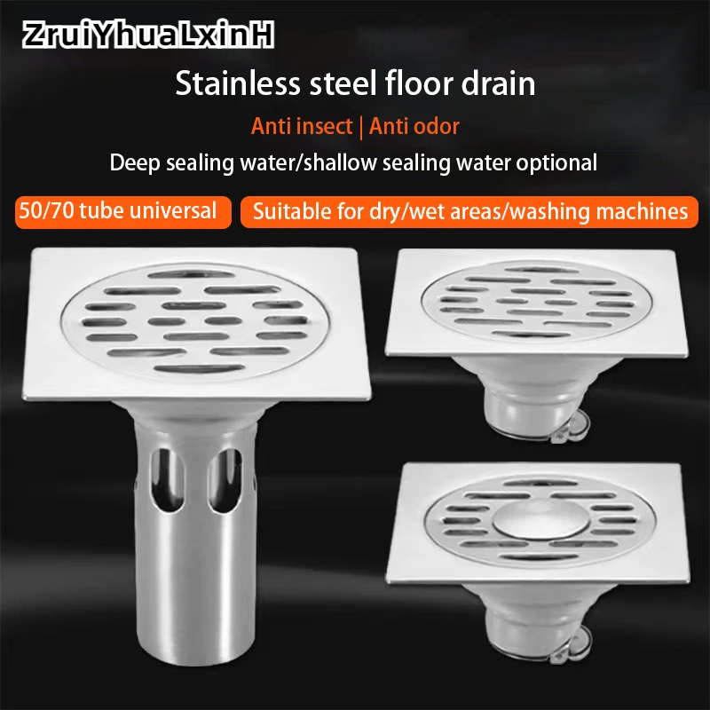 Bathroom-Stainless-Steel-Floor-Drain-with-Odor-Proof-Core-Kitchen ...