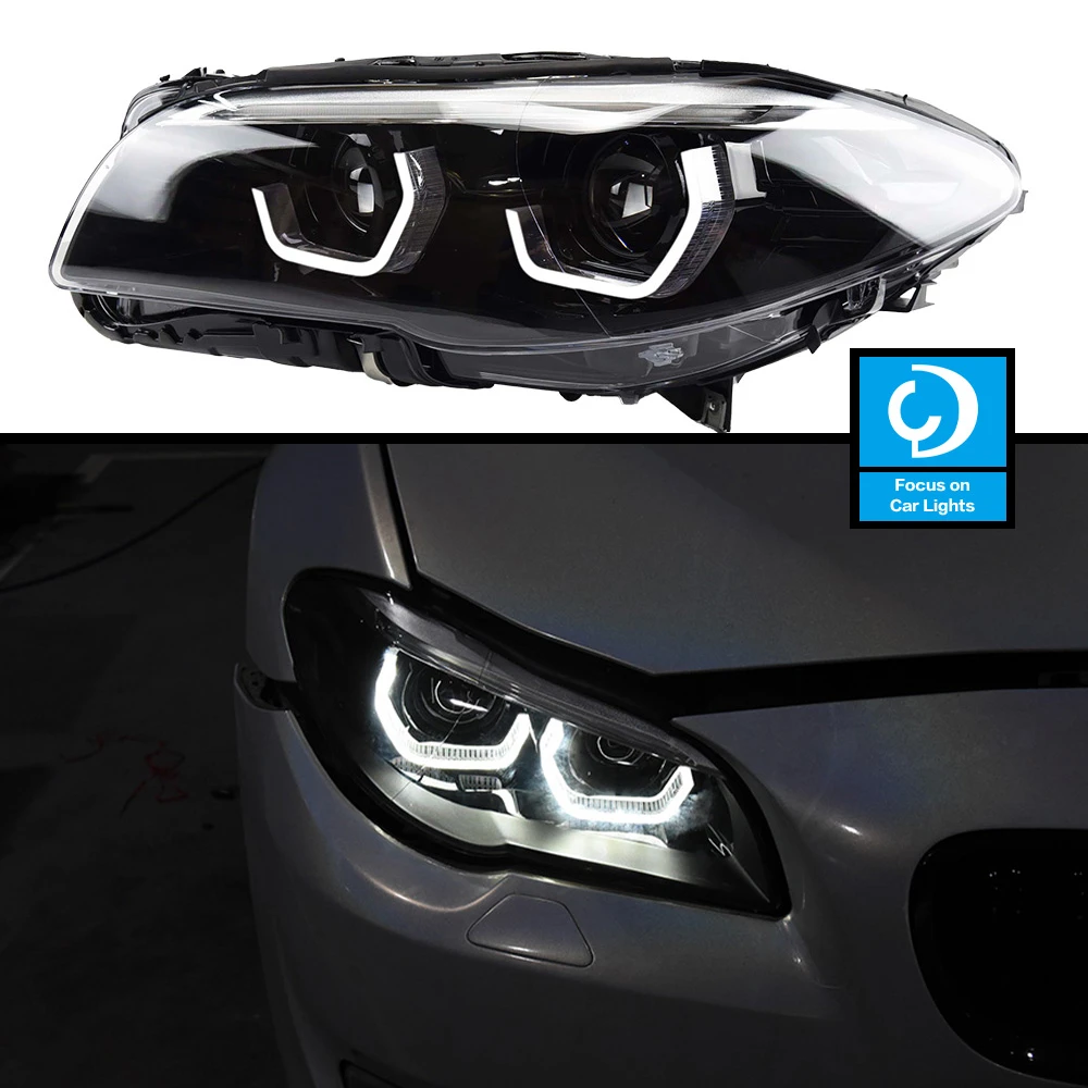 Car Front Headlight For BMW F10 F18 2010 2017 LCI LED HeadLamp Styling ...