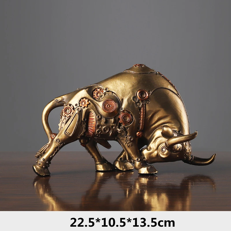 Wall Street Bull Desktop Statue