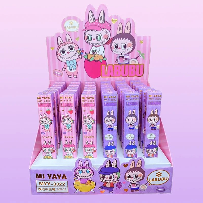 36pcs-Boxed-Labubu-Gel-Pens-Student-Writing-Neutral-Pen-Office ...