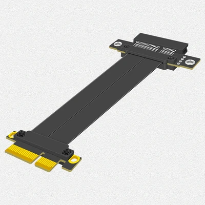 PCI-E Riser PCIE 4X Cable PCI Express Riser Card PCIe X4 Flat Extension ...