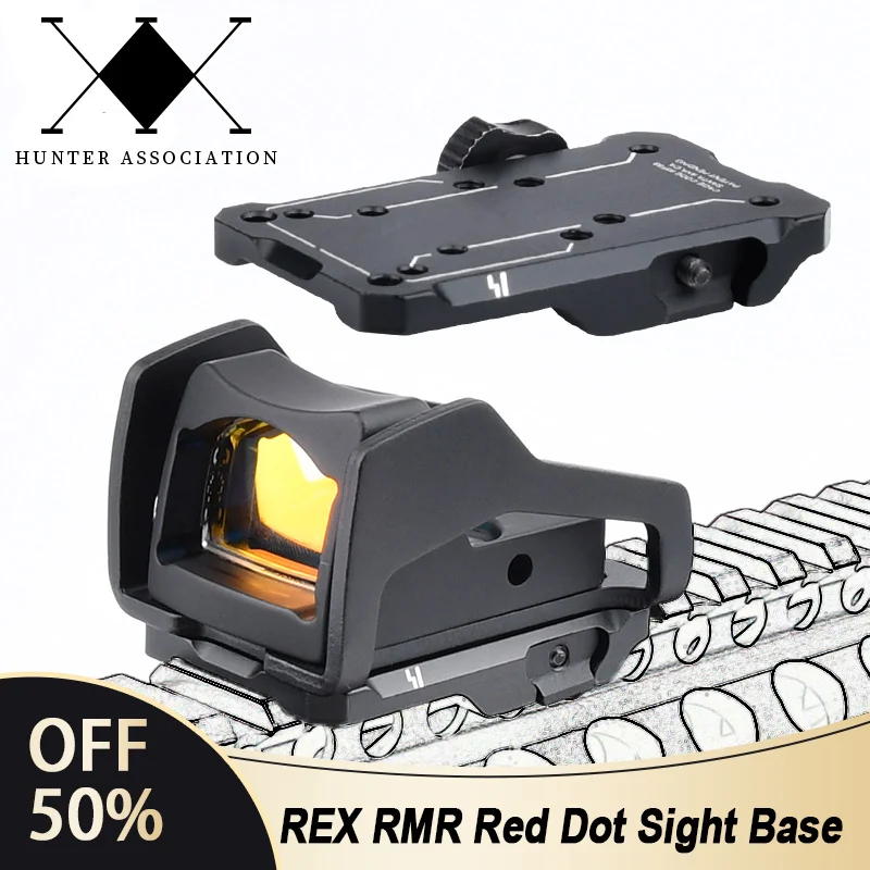 WADSN Tactical Airsoft REX Red Dot Sight Mount Reflex Scope Base Fit ...