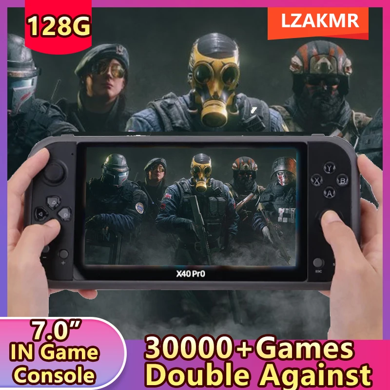 LZAKMR NEW X40Pro 7.0" LCD Double Rocker Portable Game Console Video ...
