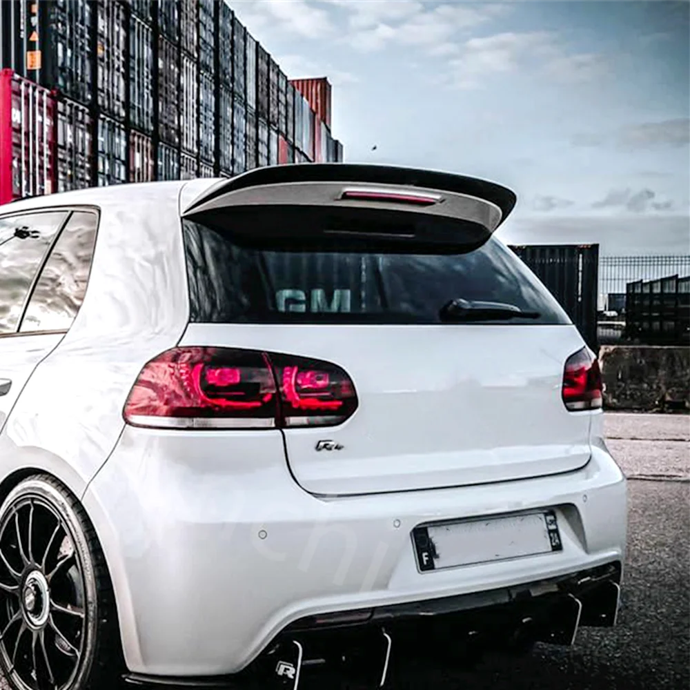 Rear Roof Spoiler Wing Lip Fit For Vw Golf 6 Mk6 Vi Gti & R20 Abs 2010 ...
