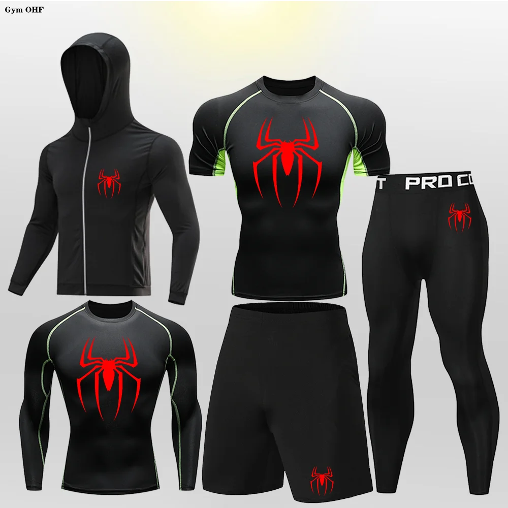 Man-Superhero-Compression-Suit-Children-Rashguard-Jiu-Jitsu-Fitness ...
