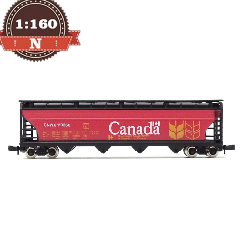 Diecast N scale 1/160 American MP Grain Wheat Cargo Hopper Train Model ...