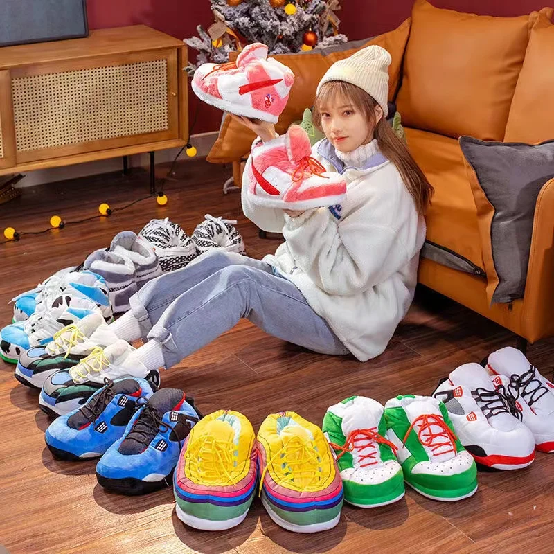 Cute-Cartoon-Animal-Warm-Home-Plush-Shoes-Women-s-Men-Winter-Cotton ...