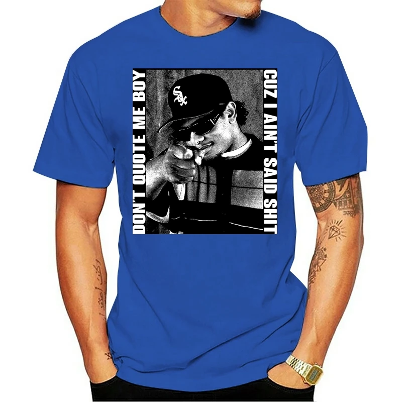 Eazy-E-Don-t-Quote-Me-Boy-Ruthless-Records-jersey-Black-T-shirt-size-M ...