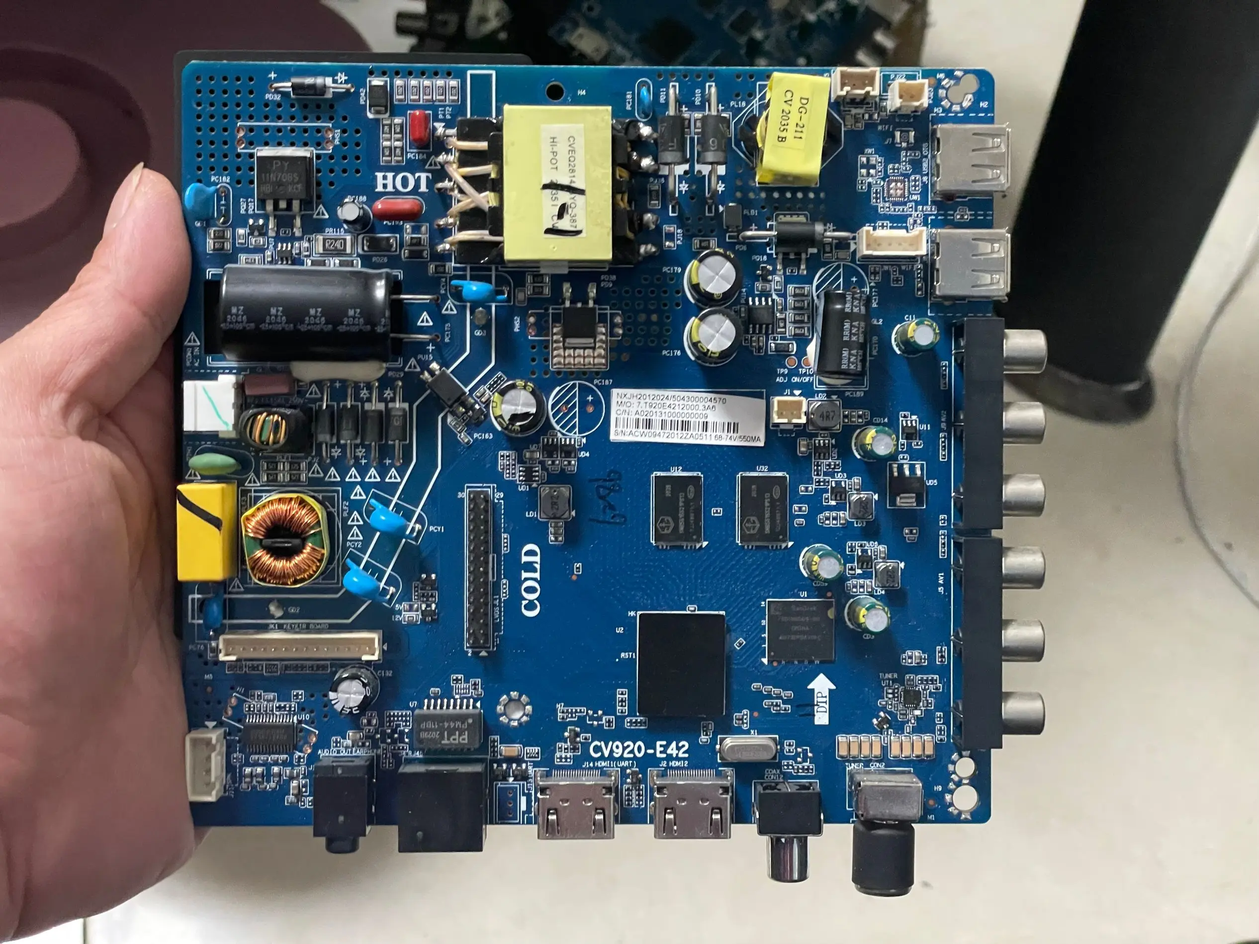 Original motherboard CV920 E42 A42 CV920 U42 CV920 F42 Network WiFi 3 ...