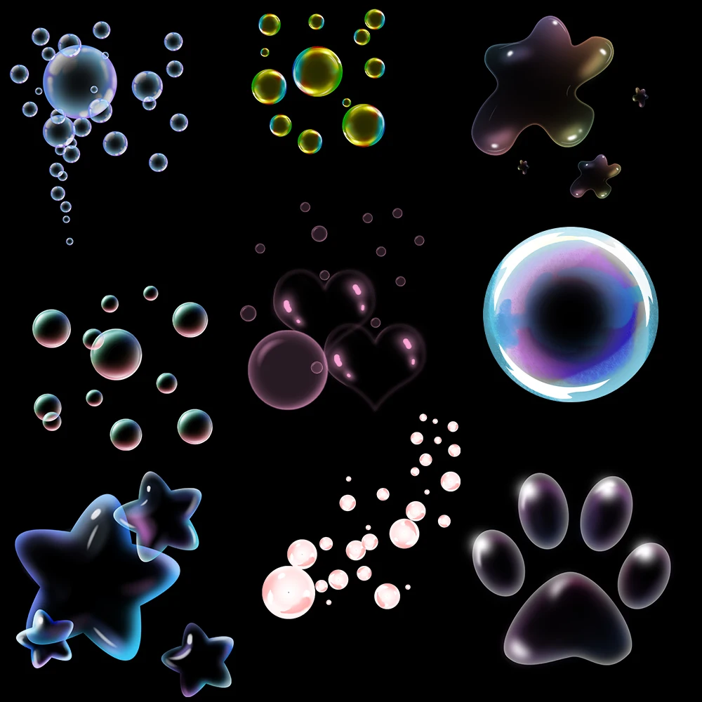 Colorful-Bubbles-Patches-for-Clothing-Dream-Bubble-Heat-Transfer ...