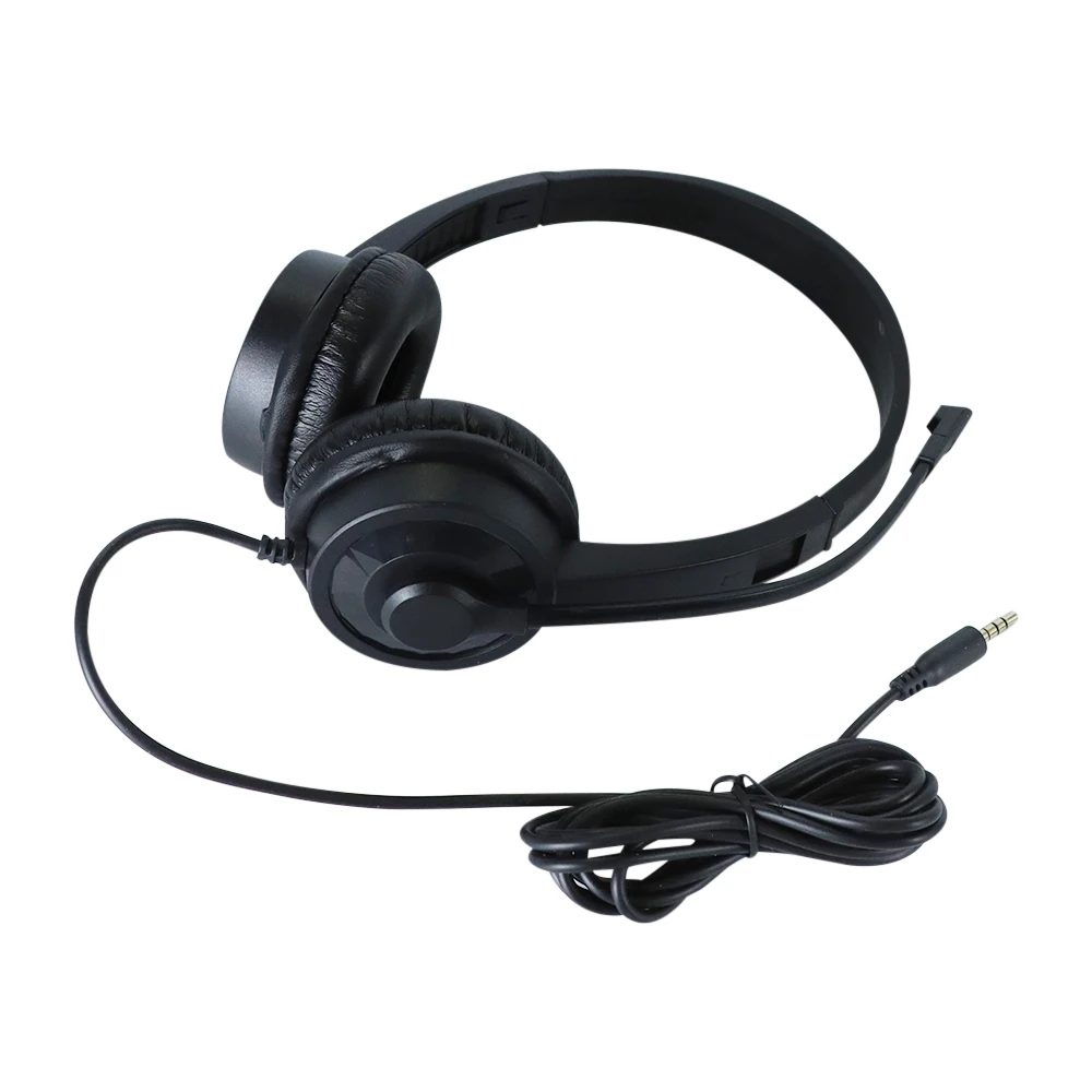 Wired 3.5 mm Headset Call Center Headphones with Microphone Noise ...