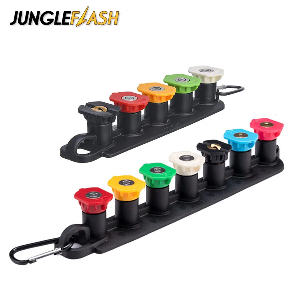 Jungleflash High Pressure Washer Tips Set With Nozzle Holder 7 Nozzle ...